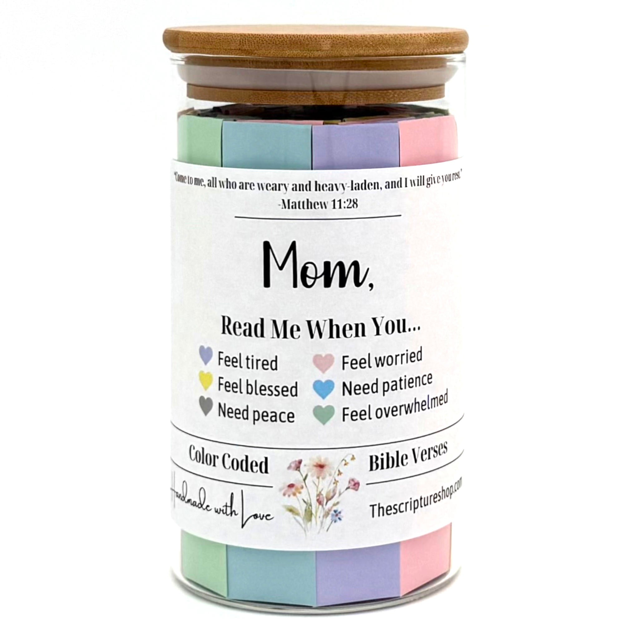 Read Me When Bible Verse Jar - Scripture Jar for Emotions and Feelings ...